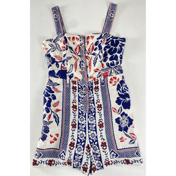 Rachel Zoe | Pants & Jumpsuits | Rachel Zoe Women Red White Blue Floral ...